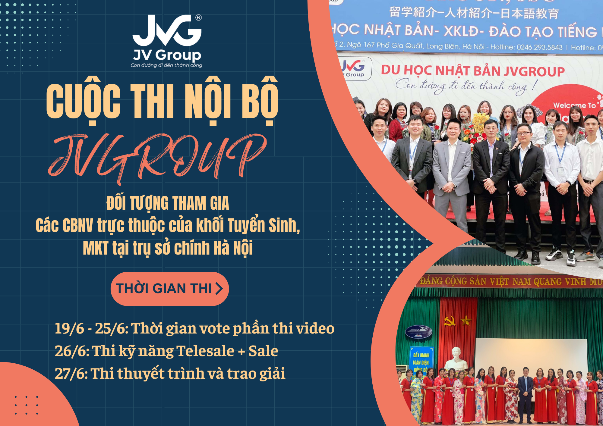 Cuộc thi nội bộ nâng cao kỹ năng kiến thức tại JV Group 2023 - JVGROUP